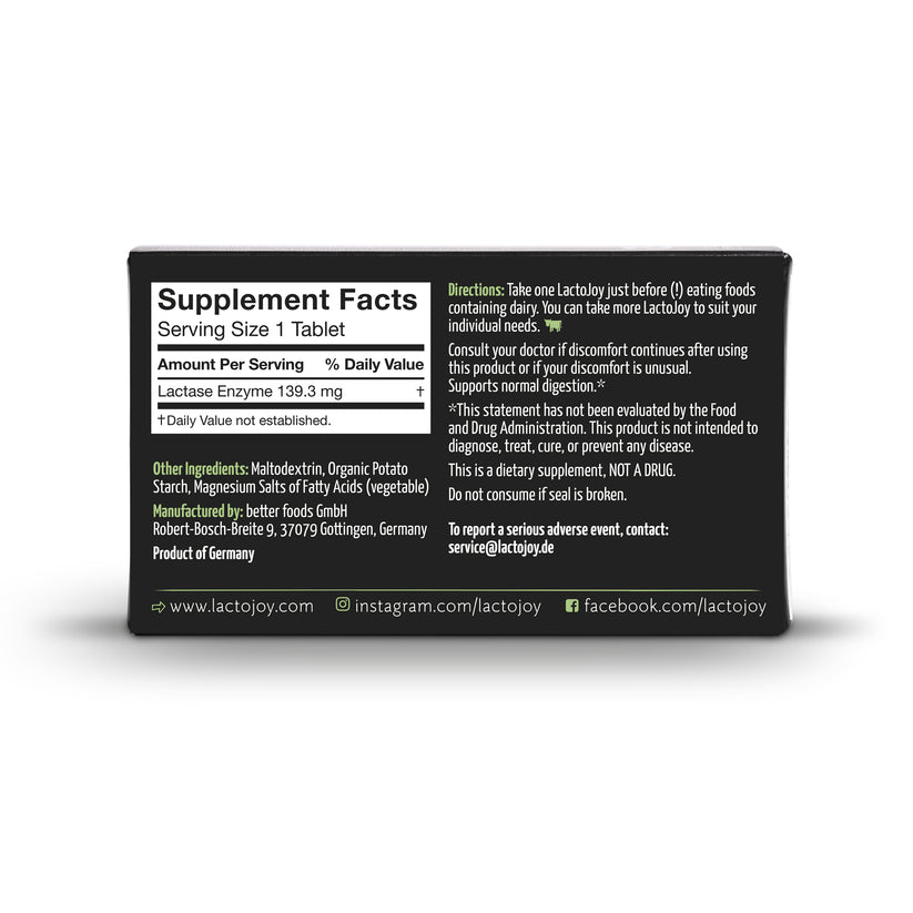 Lactose Intolerance Pills: 45 Tablets ★ 14,500 FCC ♥ Vegan & Extra Strong